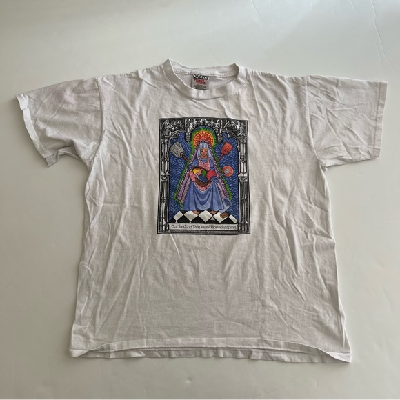 Vintage | Tops | 0x Vintage 90s Tarot Card Reader Double Sided Graphic ...